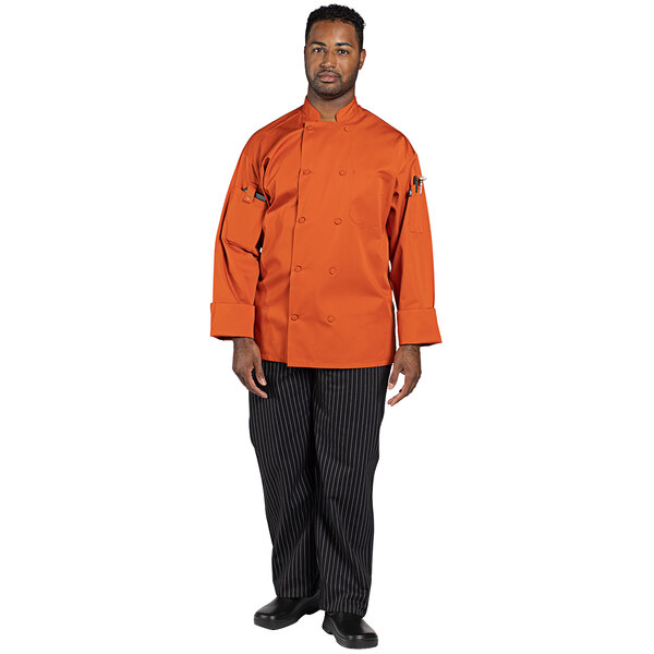 Uncommon Chef Pulse Unisex Lightweight Orange Customizable Long Sleeve ...