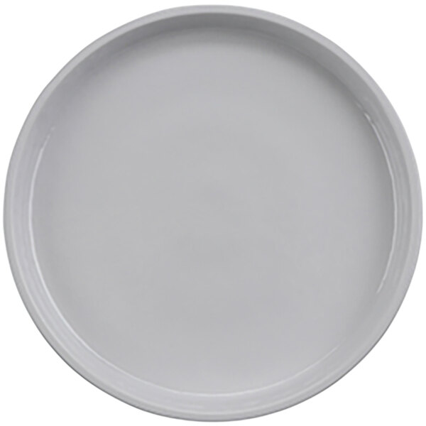 GET Roca Glazed 7" White Melamine Round Plate - 24/Case