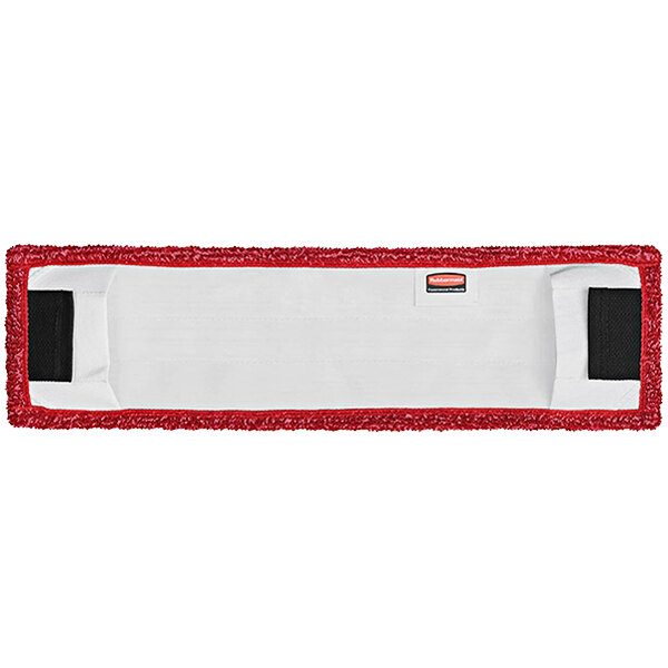 Rubbermaid 2132423 Adaptable 18" Red Microfiber Wet Mop Pad