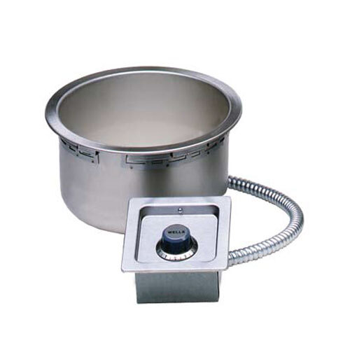 Wells 5P-SS10TDU 11 Qt. Round Drop-In Soup Well with Drain - Top Mount ...