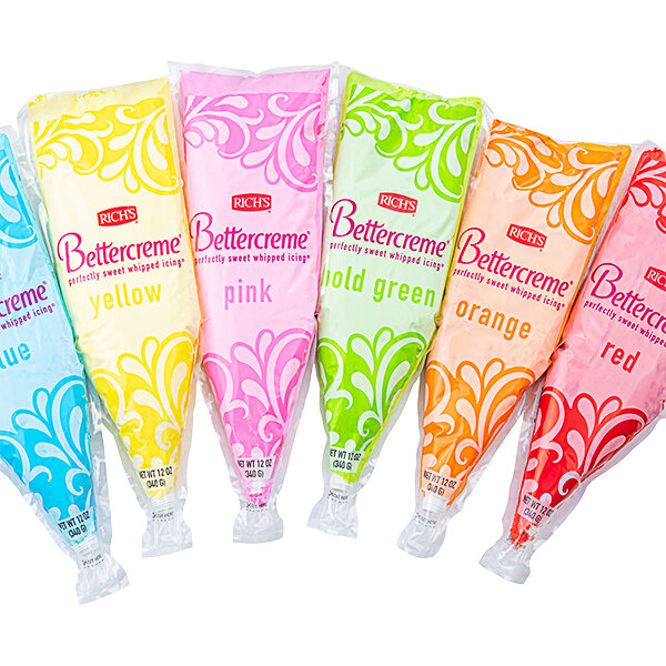 Rich's Bettercreme Everyday Variety Whipped Icing 12 oz. - 15/Case