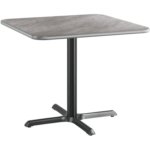 Lancaster Table & Seating 36" x 36" Reversible Gray / White Laminated ...