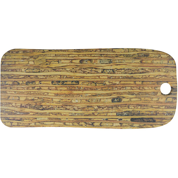 cheforward™ by GET Lapis 20 1/8" x 9" Rectangle Petrified Bamboo ...