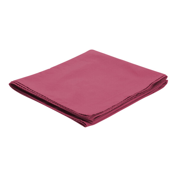 Intedge 54" x 110" Rectangular Mauve Hemmed 65/35 Poly/Cotton Blend ...