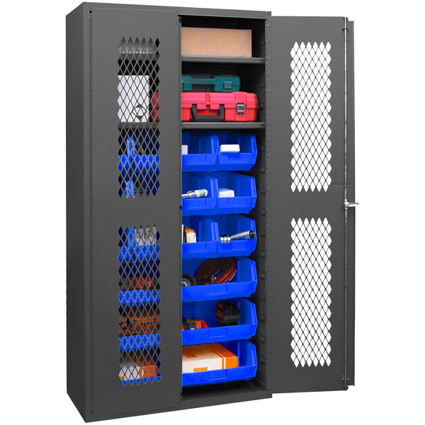 Durham Mfg 36" x 18" x 72" 2-Shelf Storage Cabinet with Ventilated ...