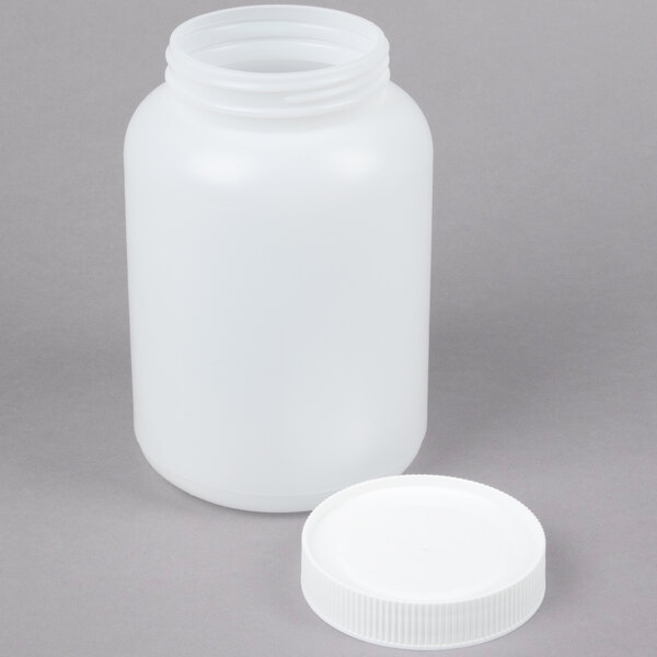 Carlisle PS70200 Store 'N Pour 1/2 Gallon White Container with Colored Cap
