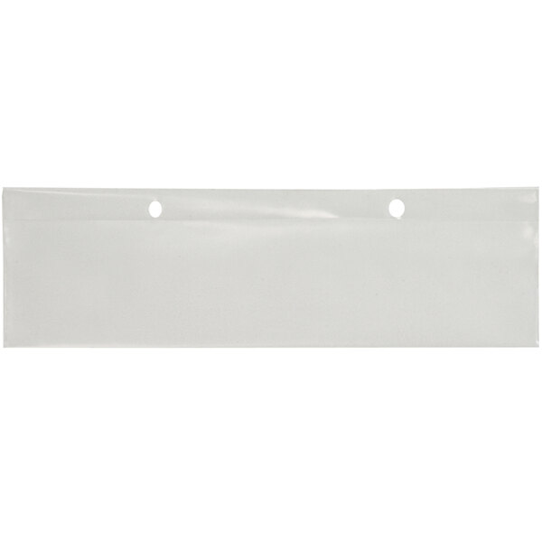 Quantum 2" x 8" Clear Label Holder LBL2X8 - 6/Pack