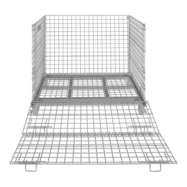 Vestil 32" x 40" x 34" Collapsible Steel Mesh Container VWIRE-40H