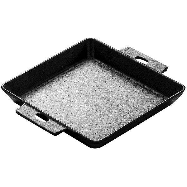 American Metalcraft 9.5 oz. Pre-Seasoned Mini Cast Iron Square ...