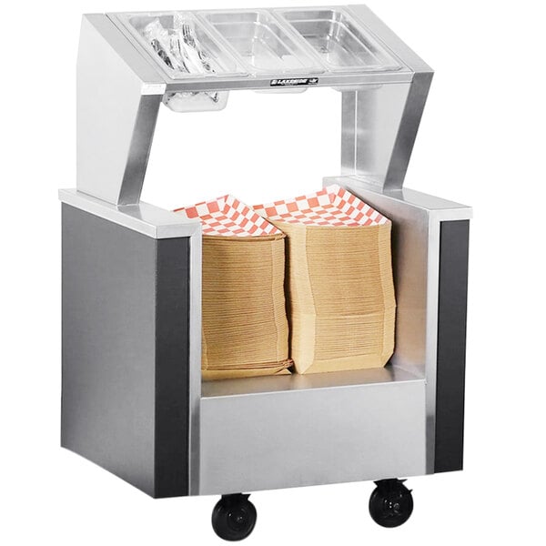 Lakeside 155043 Flex Prep 27 1/2" x 21" x 41 2/3" Stainless Steel Tray ...