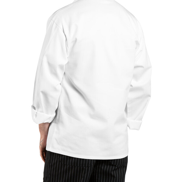 Uncommon Chef Unisex White Customizable Long Sleeve Chef Coat 0420 - 4X