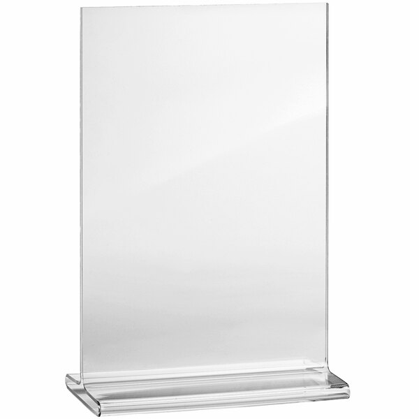 Tablecraft 5" x 7" Two-Sided Acrylic Table Tent