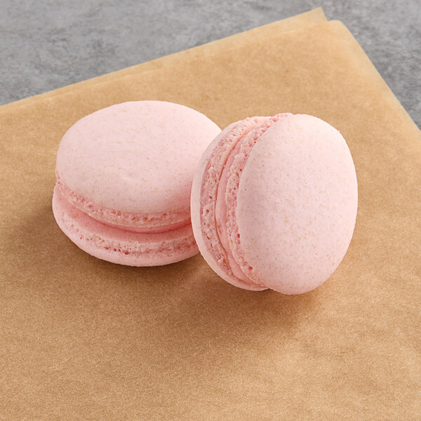 Macaron Centrale Vegan Rosewater Raspberry Macaron - 48/Case