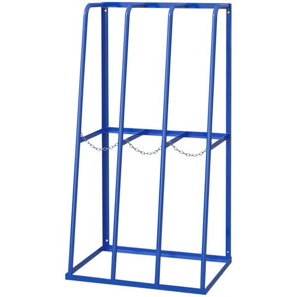 Vestil 36" x 48 1/2" x 92" 3-Bay Steel Storage Rack with Security ...