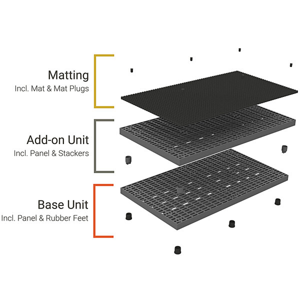 SPC Industrial Add-A-Level 66" x 36" Stackable Work Platform Base Unit ...