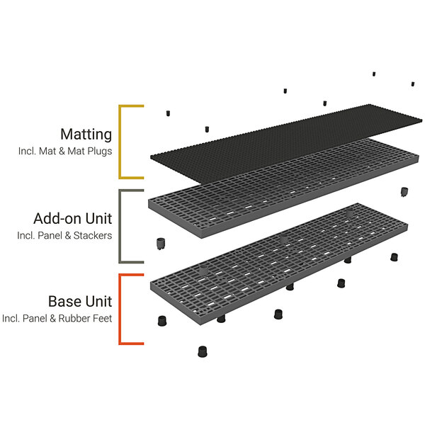 SPC Industrial Add-A-Level 96" x 24" Stackable Work Platform Add-On ...