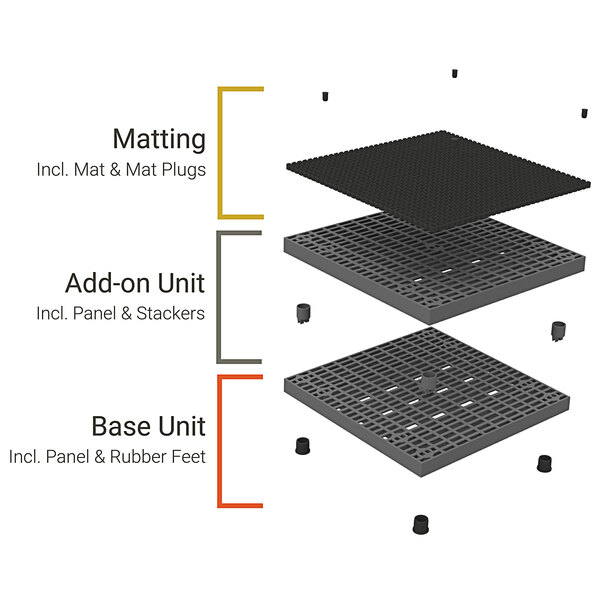 SPC Industrial Add-A-Level 36" x 36" Stackable Work Platform Add-On ...