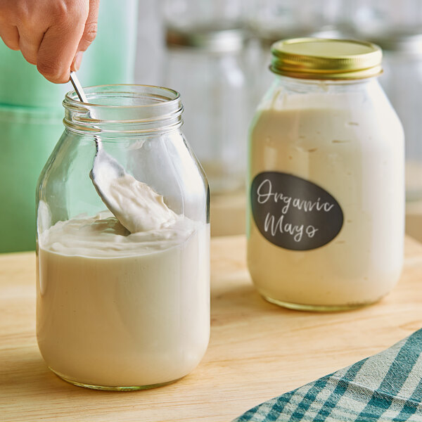 32 oz. Glass Economy Jar - 12/Case