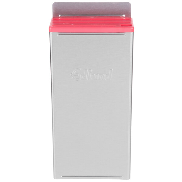 Edlund KR-50 4-Slot HACCP Enclosed Stainless Steel Knife Rack with Red ...