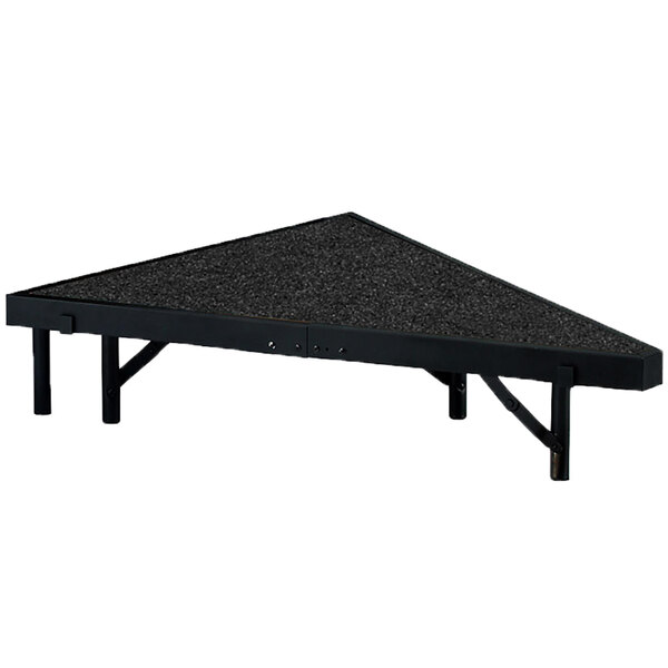 National Public Seating SP488C Portable Stage Pie Unit with Black ...