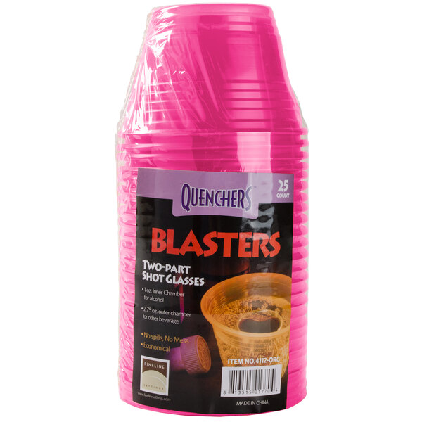 Fineline Quenchers 4112-RD Blaster Bomb Shot Cups / Power Bombs Neon ...