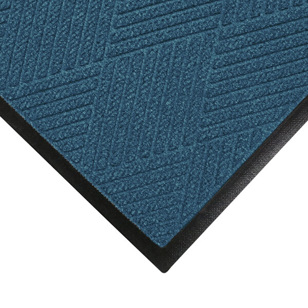 M+A Matting WaterHog Eco Premier 4' x 6' Indigo Mat with Classic Rubber ...