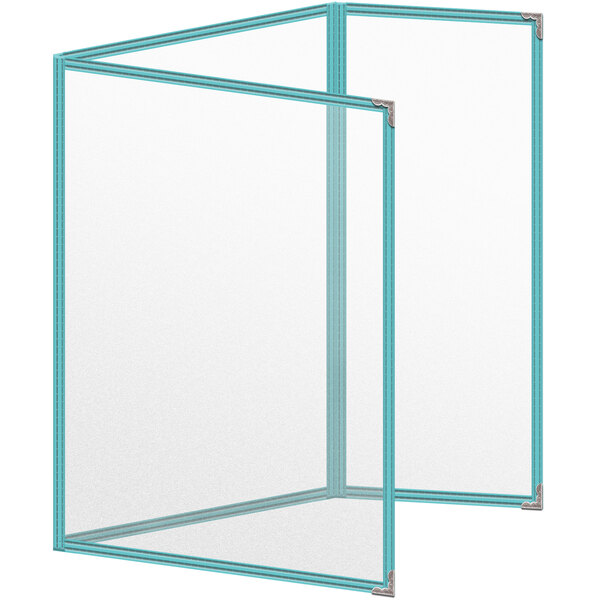 H. Risch, Inc. TEDQ Deluxe Sewn 8 1/2" x 11" Teal 6 View Tinted Menu ...