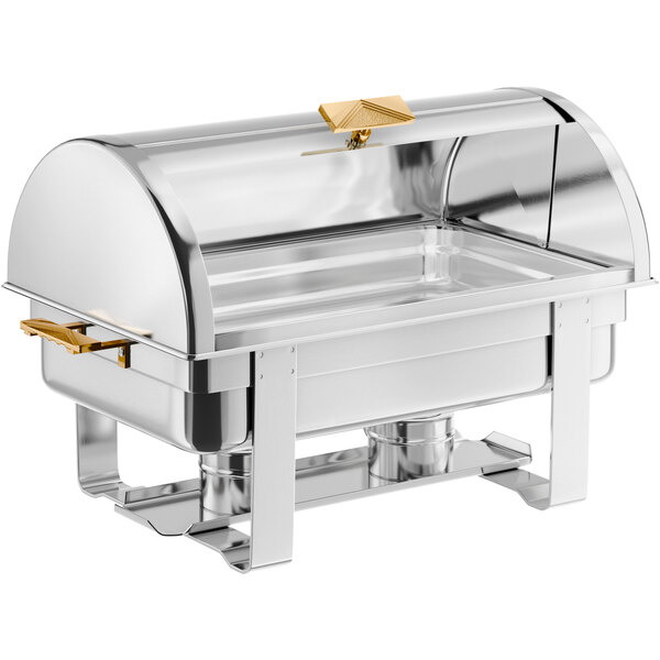 Full Size Roll Top Chafer, 8 Qt. - WebstaurantStore