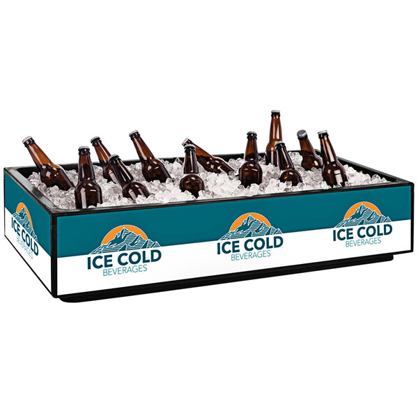 IRP 3101484 Black Chiller 48 Qt. Countertop Merchandiser with Ice Cold ...