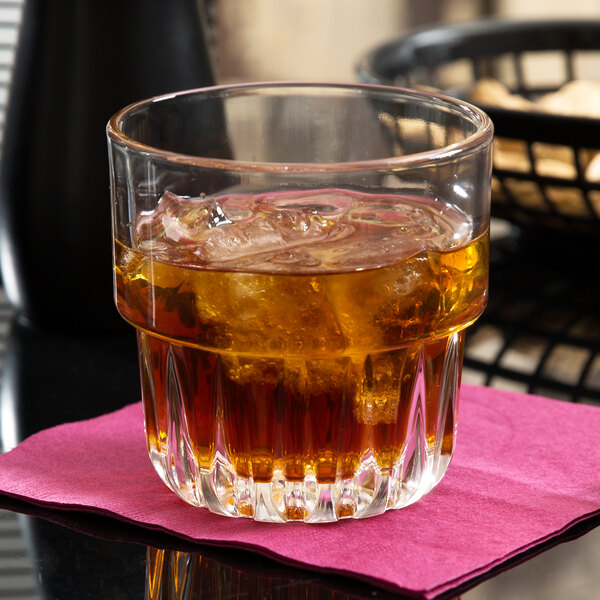 Libbey 15433 Everest 8 oz. Stackable Rocks / Old Fashioned Glass - 36/Case