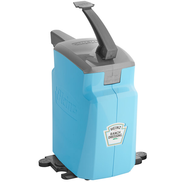Heinz Keystone 1.5 Gallon Blue Plastic Countertop Ranch Pump Dispenser