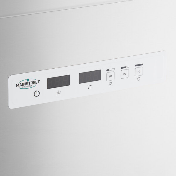 Main Street Equipment HTDT Single Rack High-Temperature Door-Type Dish ...