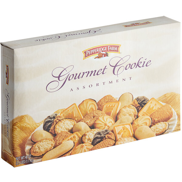 Pepperidge Farm Gourmet Assorted Cookies 40 oz. - 4/Case