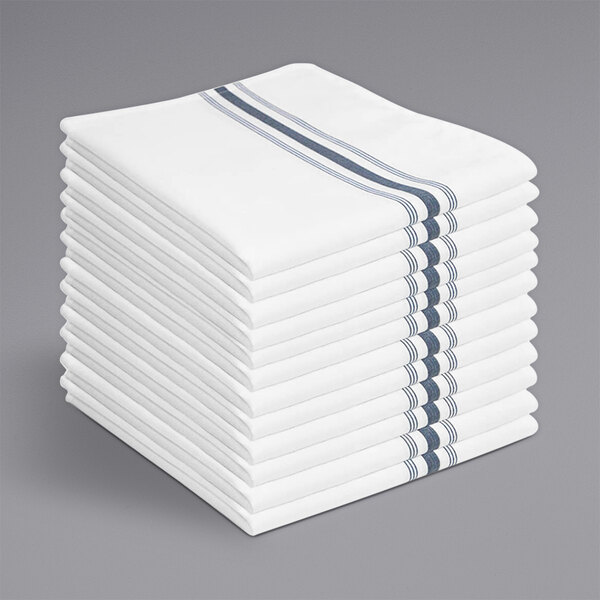Monarch Brands Mariposa Gray 100% Spun Polyester Bistro Striped Cloth ...