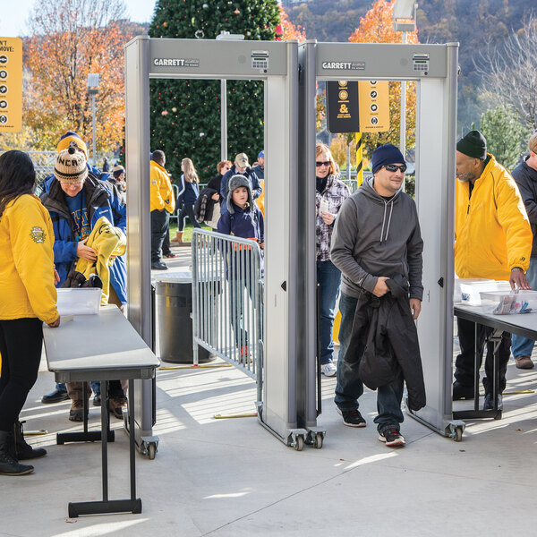 Garrett PD6500i 32 1/2" ADA Compliant Walk-Through Gray Metal Detector ...