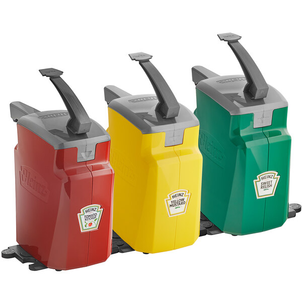Heinz Keystone 1.5 Gallon Red, Yellow, and Green Plastic Countertop ...