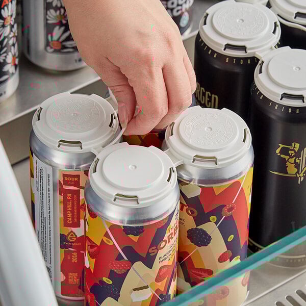 PakTech White Plastic 4-Pack Can Carrier - 788/Case