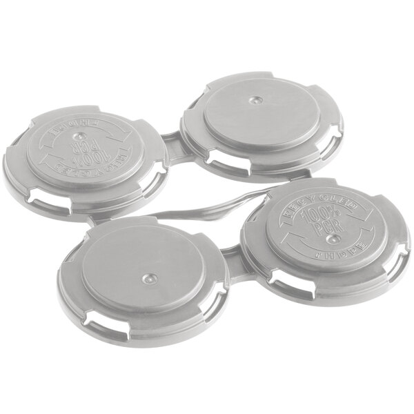 PakTech Silver Plastic 4-Pack Can Carrier - 788/Case