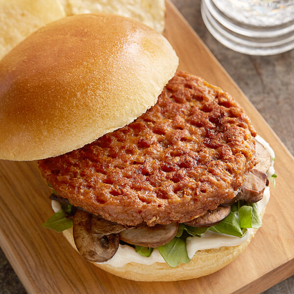 Beyond Meat 3 oz. Plant-Based Vegan Burger Patty - 64/Case