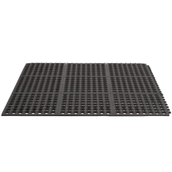 Cactus Mat 2523-C35 VIP Prima 3' x 5' Black Connectable Anti-Fatigue ...