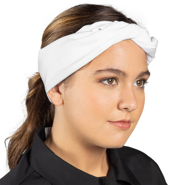 Uncommon Chef 44" x 22" White Chef Neckerchief / Bandana 0175