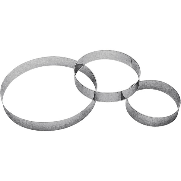 Gobel 11" x 1 3/8" Stainless Steel Custard Ring 865180