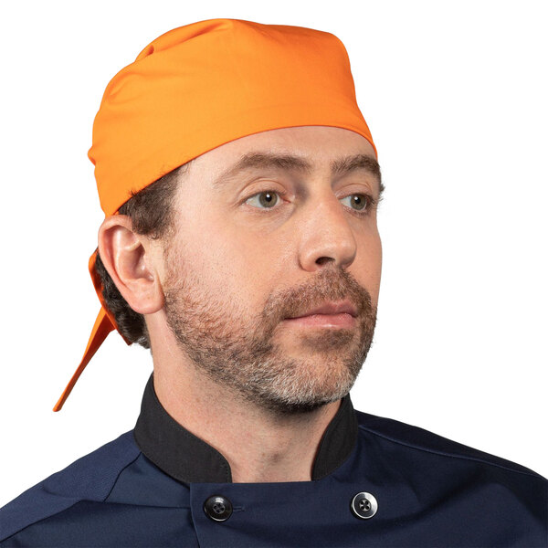 Uncommon Chef 44" x 22" Carrot Chef Neckerchief / Bandana 0175