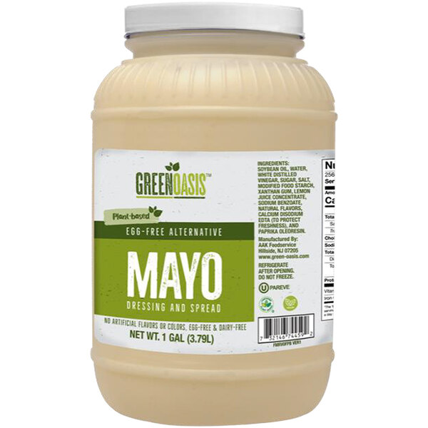 Green Oasis Vegan Mayonnaise 1 Gallon - 4/Case
