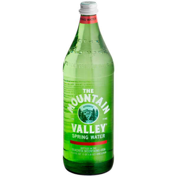 Mountain Valley Spring Water (1 Liter) - WebstaurantStore