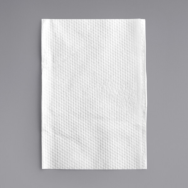 OneUp by Choice White 1-Ply Wide Interfold 6 1/2" x 8 1/2" Dispenser ...