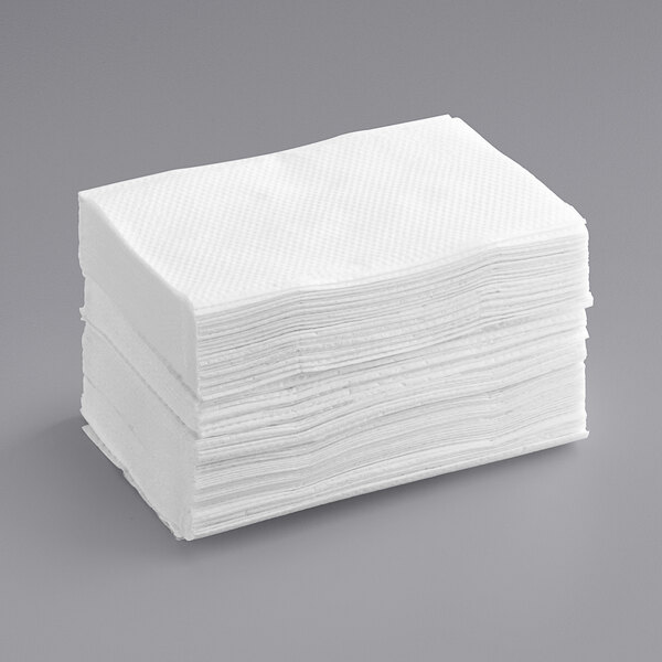 OneUp by Choice White 1-Ply Wide Interfold 6 1/2" x 8 1/2" Dispenser ...
