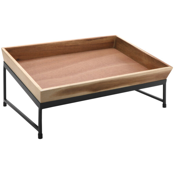 GET Urban Renewal 19" x 13" 1-Tier Angled Display Stand Set with Rustic ...