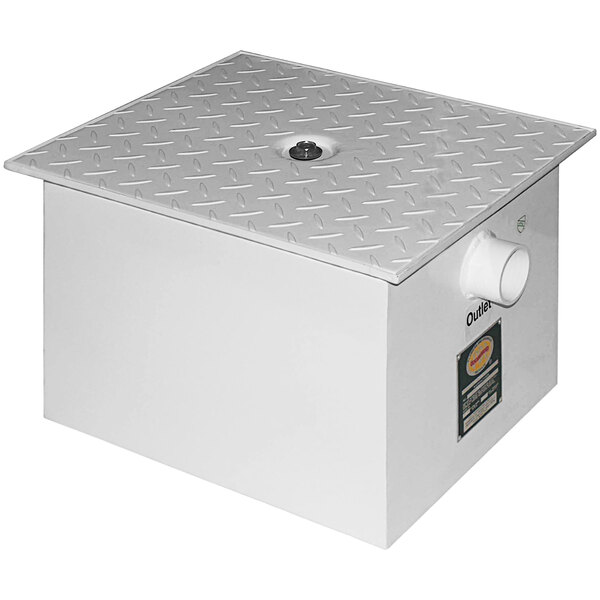 Josam 60106H 50 lb. 25 GPM Manual Grease Interceptor with 3" Connections