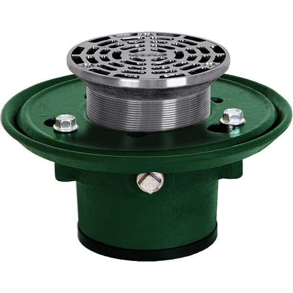 Josam 30002-Z-5A 5" Round Adjustable Cast Iron Floor Drain with Nikaloy ...